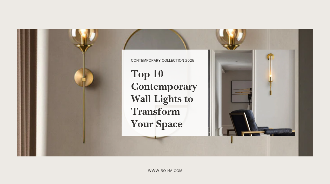 Top 10 Contemporary Wall Lights to Transform Your Space — BO-HA