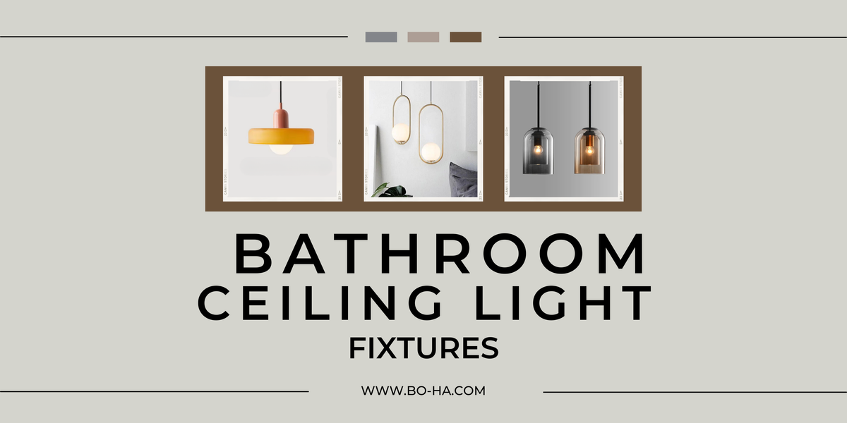 Bathroom Ceiling Light Fixtures | Sleek Modern Bathroom Lighting — BO-HA