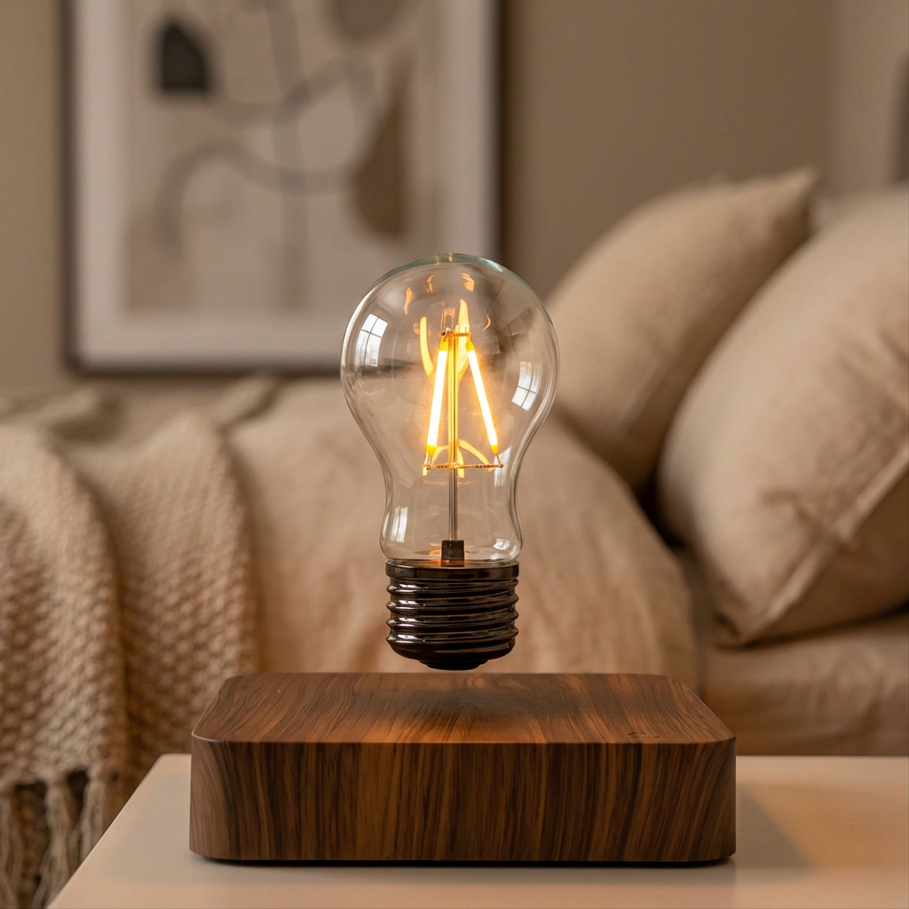 Lysa – Floating Magnetic LED Table Lamp | Touch Control & Tri-Color ...