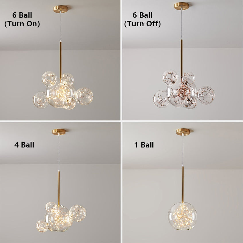 Runa LED Chandelier Glass Pendant Lights — BO-HA
