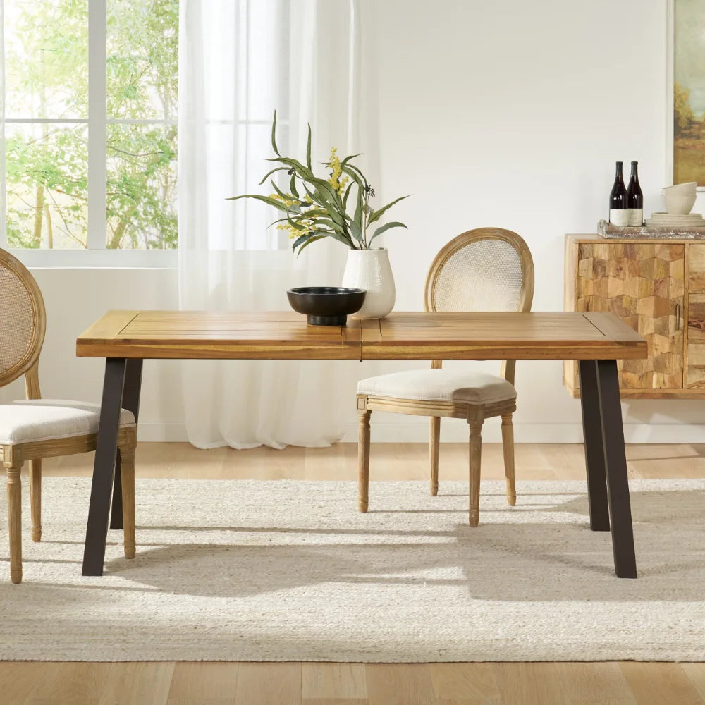 Havard - Rustic Acacia Dining Table — BO-HA