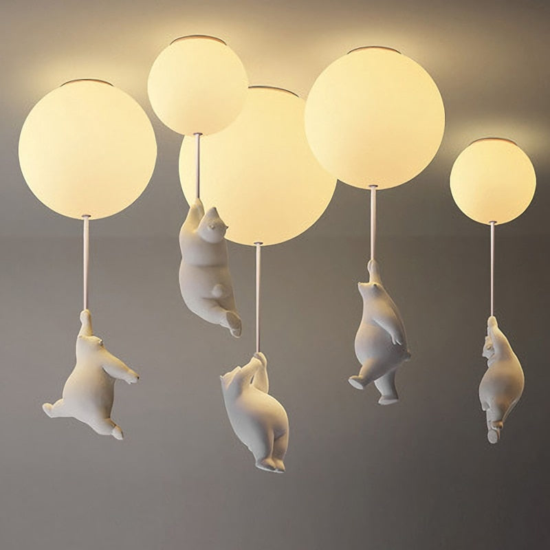 Ruben - Bear Nursery Ceiling Light Childrens Lighting — BO-HA