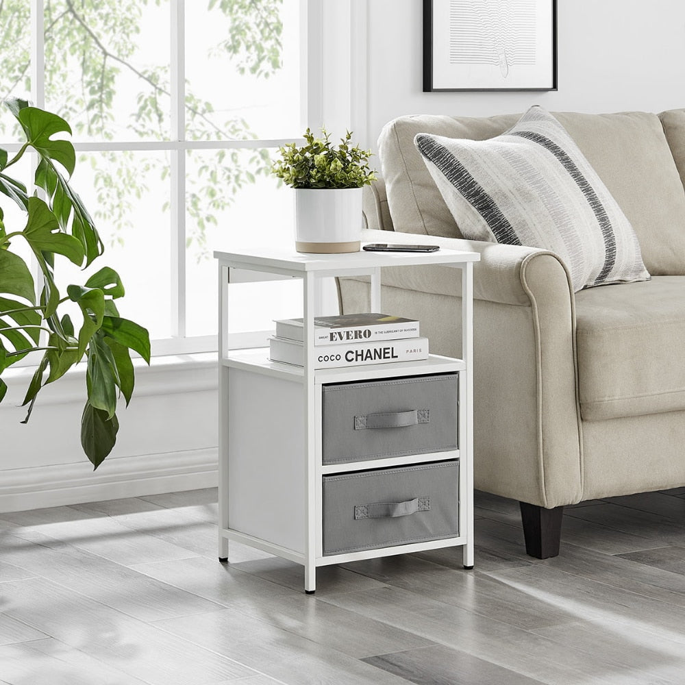 Solveig - Modern Nightstand with Charging Station — BO-HA